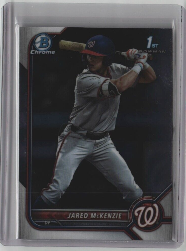 JARED MCKENZIE ROOKIE BOWMAN CHROME 1st BDC-5 2022 MLB WASH NATIONALS ...