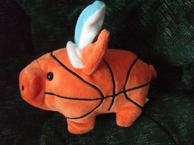 8" Basketball pig with bunny ears Hug Fun for 3 and up | eBay