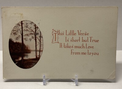 Postcard This Little Verse Is Short But True It Takes Much Love From Me ...
