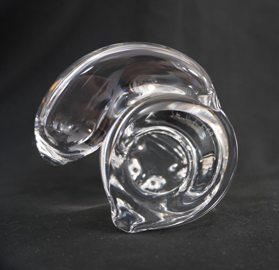 Steuben Crystal Glass Fox Figurine by Lloyd Atkins C. Signed | eBay