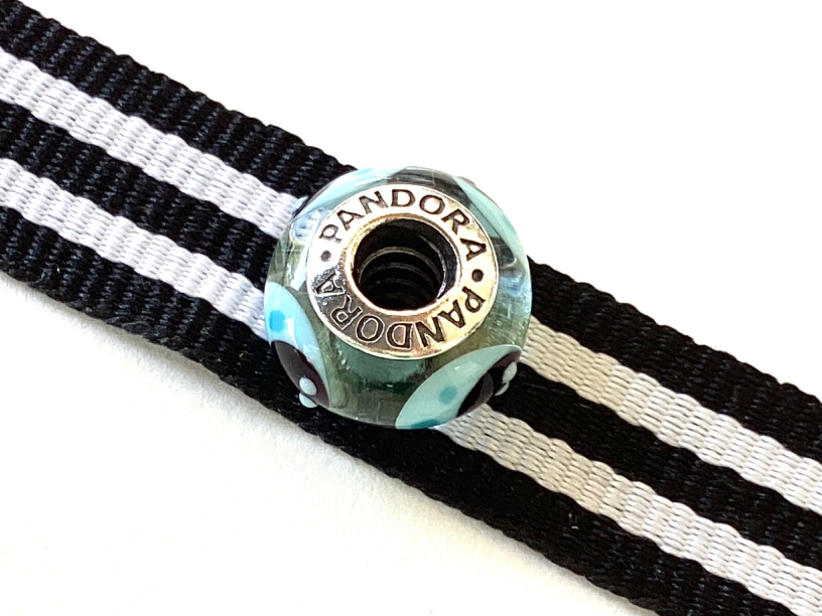 Authentic Pandora Sterling Silver Ladybird Blue Ladybug Murano Charm ...