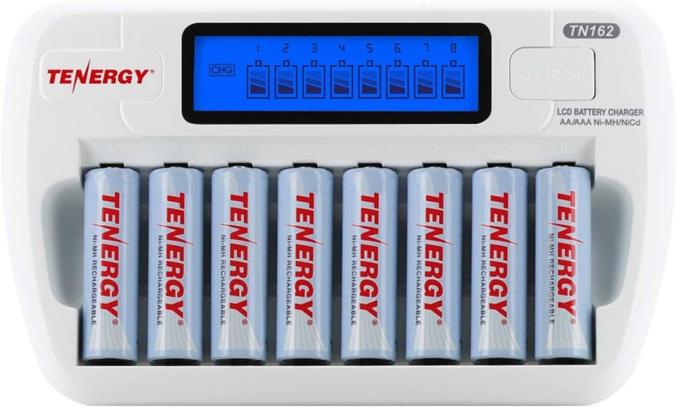 AA or AAA Rechargeable batteries NiMH NiCD + Fast Charger lot Reusable ...