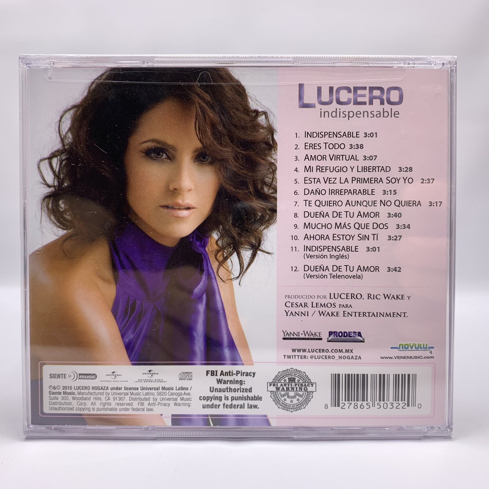 Lucero CD Indispensable with Hype Sticker 2010 Telenovela Soy Tu Duena ...