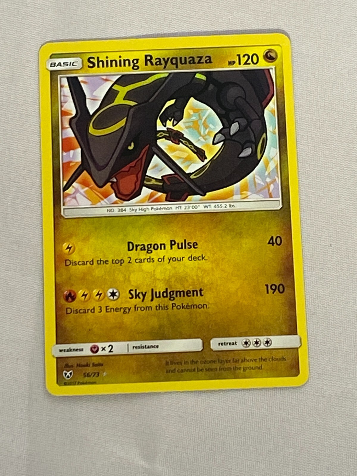 Pokemon Shining Rayquaza Shining Legends 56/73 | eBay