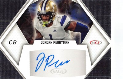 2023 Sage Jordan Perryman RC Signed/Auto #A-JP NM/MT WASHINGTON HUSKIES ...