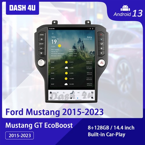 Android 13 Tesla Smart Radio Car GPS Vertical Screen for Ford Mustang ...