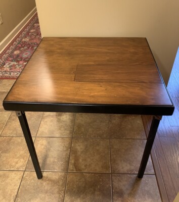 Vintage Singer Featherweight 221 Sewing Machine Folding Card Table Very ...