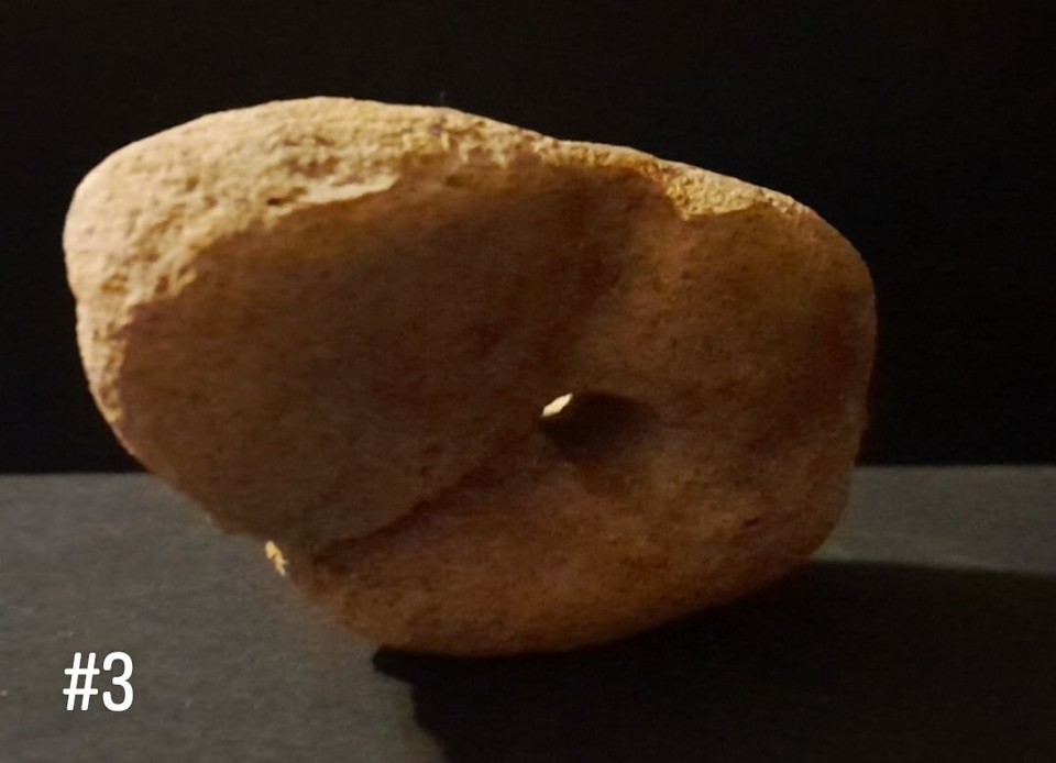 native american indian stone artifacts - stone net weight cache | eBay