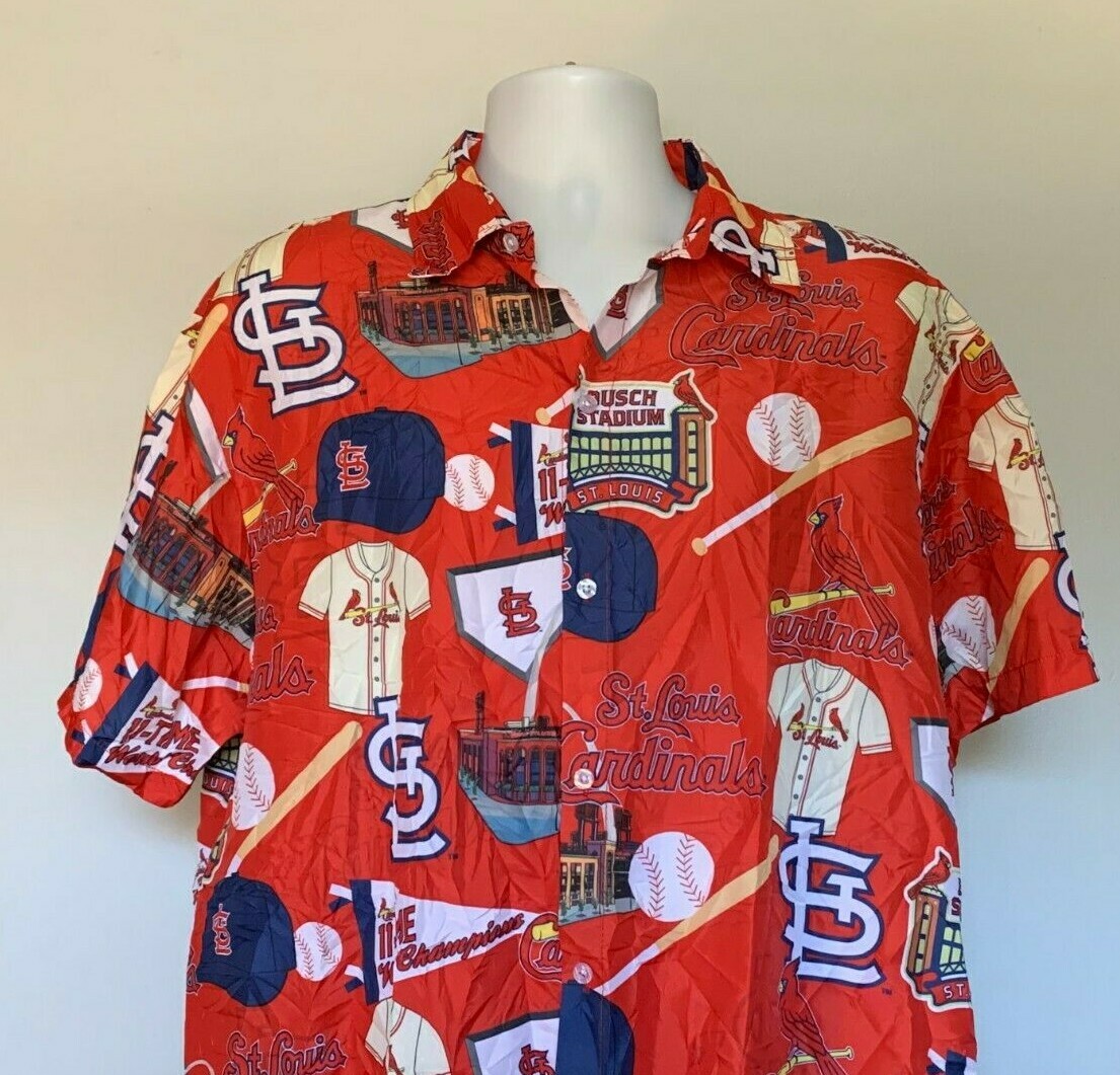 St Louis Cardinals Busch Stadium Button Front Shirt M… - Gem