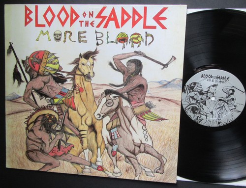 BLOOD ON THE SADDLE, More Blood, RARE Schemer Vinyl LP 1993, Country ...