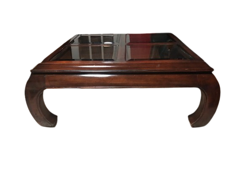 Chinoserie Chow Leg Ming Style Mid Century Modern Mahogany Wood Coffee ...