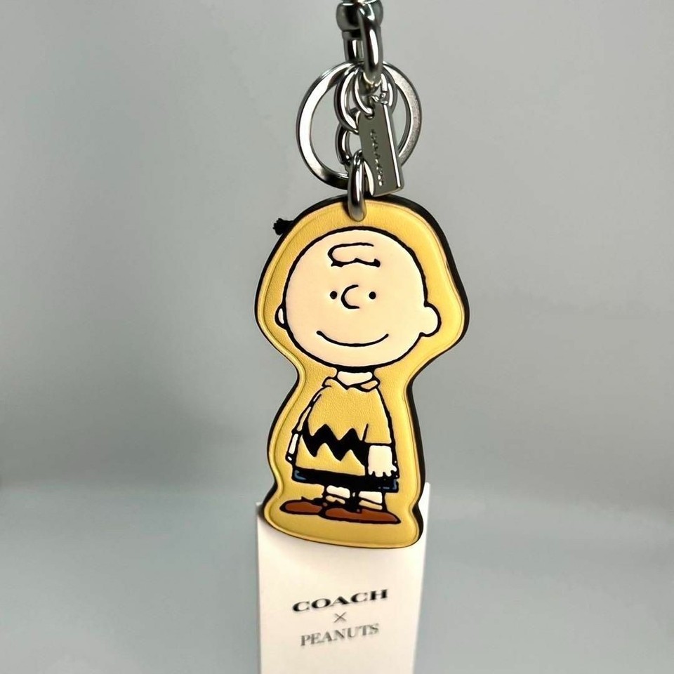 New COACH x PEANUTS Charlie Brown Keychain | eBay