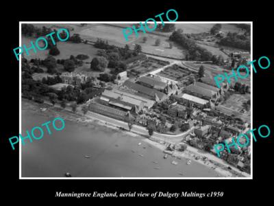 OLD LARGE HISTORIC PHOTO OF MANNINGTREE ENGLAND THE DALGETY MALTINGS ...