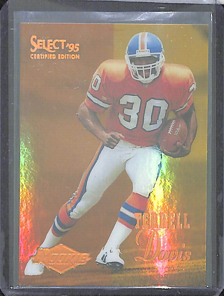 1995 Pinnacle Select Mirror Gold Rookie #126 Terrell Davis | eBay