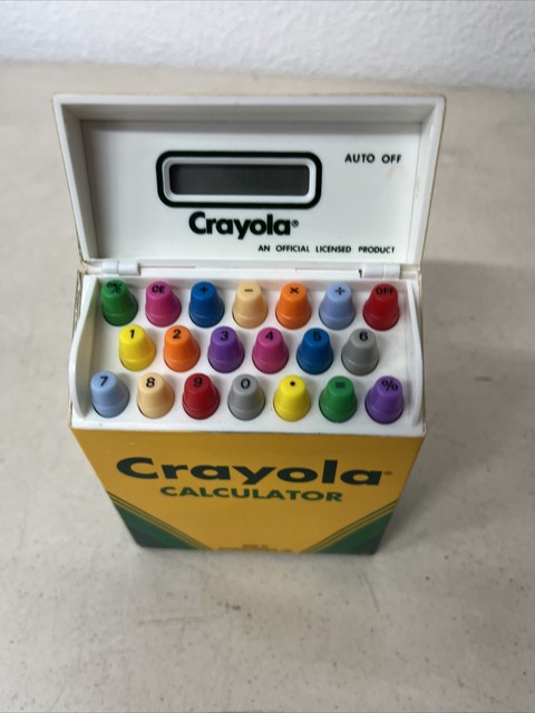 Vintage Crayola Crayon Calculator 1994 Advanced Concepts for sale ...