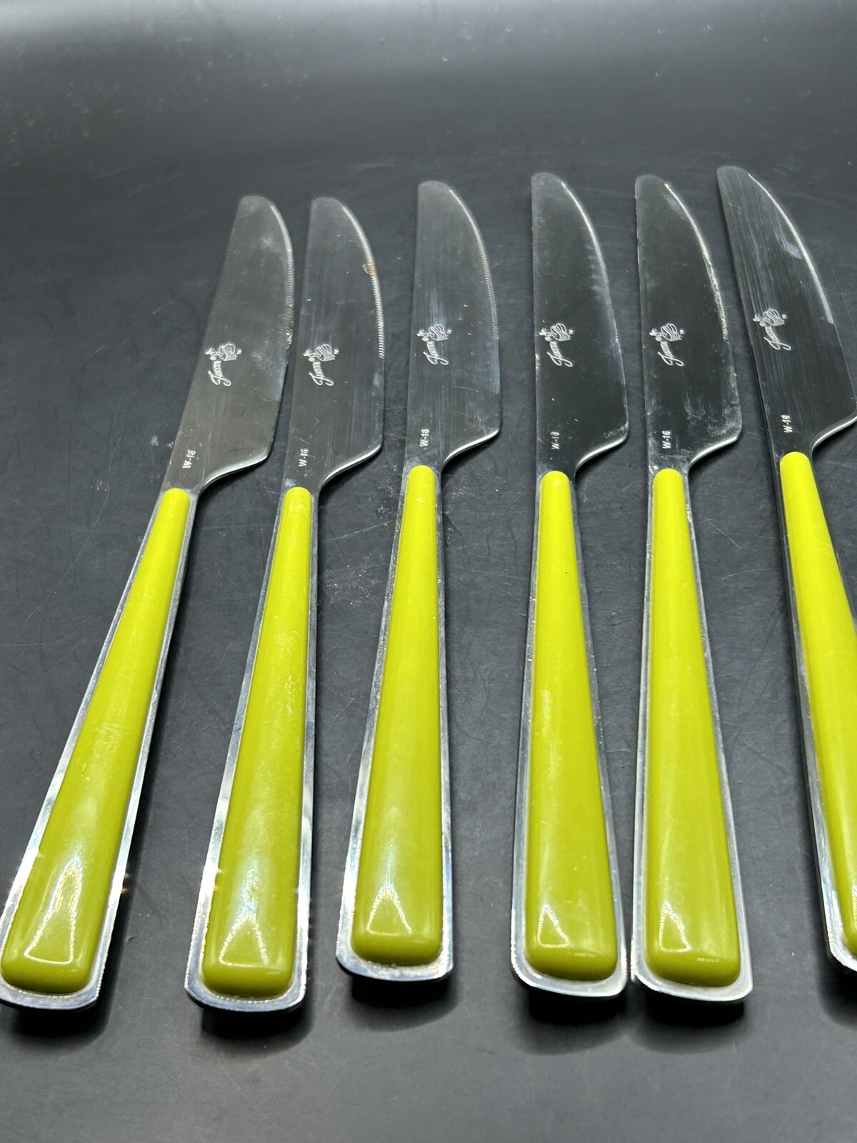 6 Cambridge Fiesta Merengue Dinner Knives Flatware | eBay