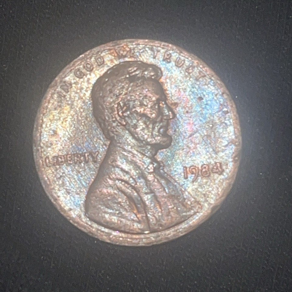 1984 Lincoln Memorial Cent Penny Doubled Ear DDO Ear Great Tone No Mint ...