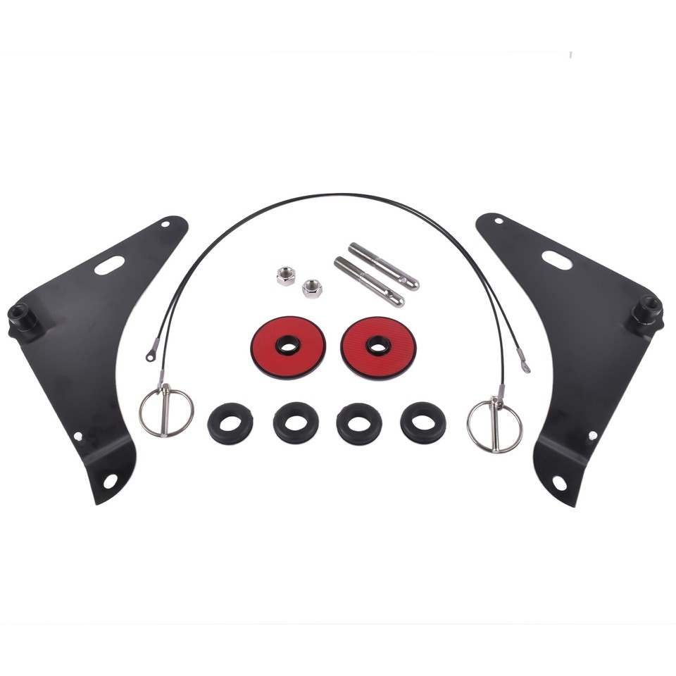 Black Hood Pin Pins Kit For 2008 2009 2010-2016 Dodge Challenger ...