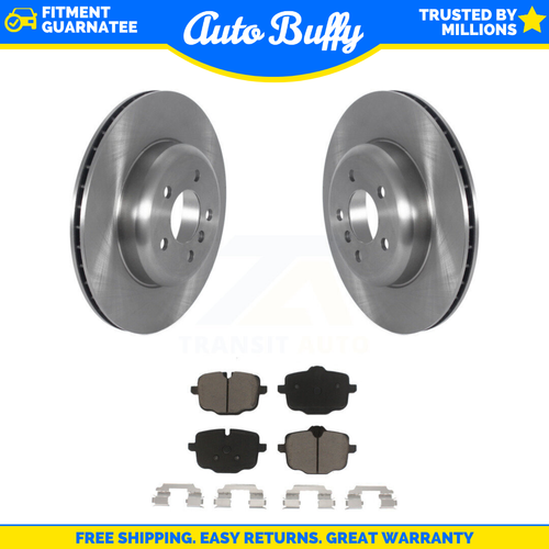 [Rear] Brake Rotor Ceramic Pad Kit For BMW 535i 550i xDrive 650i 640i ...
