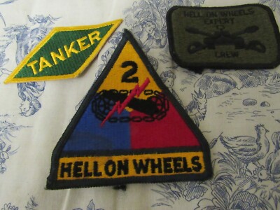 Post WWII US Army 2nd Armored Div., Tanker, Hell on Wheels Expert Crew ...