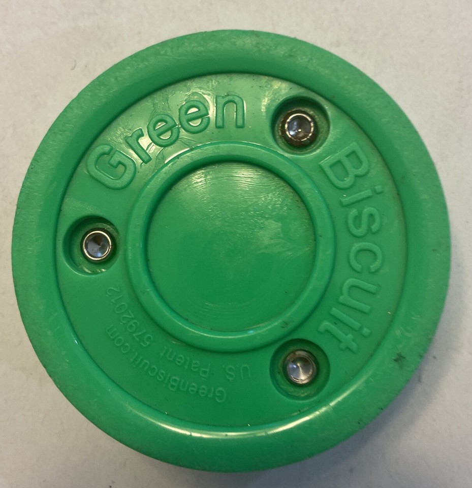 Green Biscuit Snipe Hockey Shooting Puck | eBay