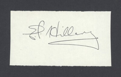 SIR EDMUND HILLARY signed cut MOUNT EVEREST | eBay