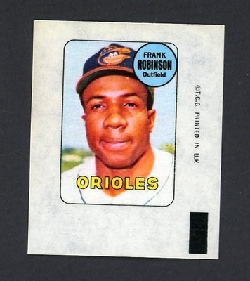 1969 TOPPS DECALS FRANK ROBINSON ORIOLES NR-MT 470496 (KYCARDS) | eBay