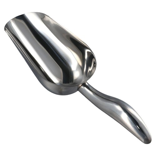 Silver Metal Ice Scoop Stainless Steel Household Food Spatula ...
