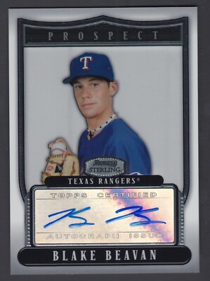 Blake Beavan 2007 Bowman Sterling Prospect Autograph Card Rangers | eBay