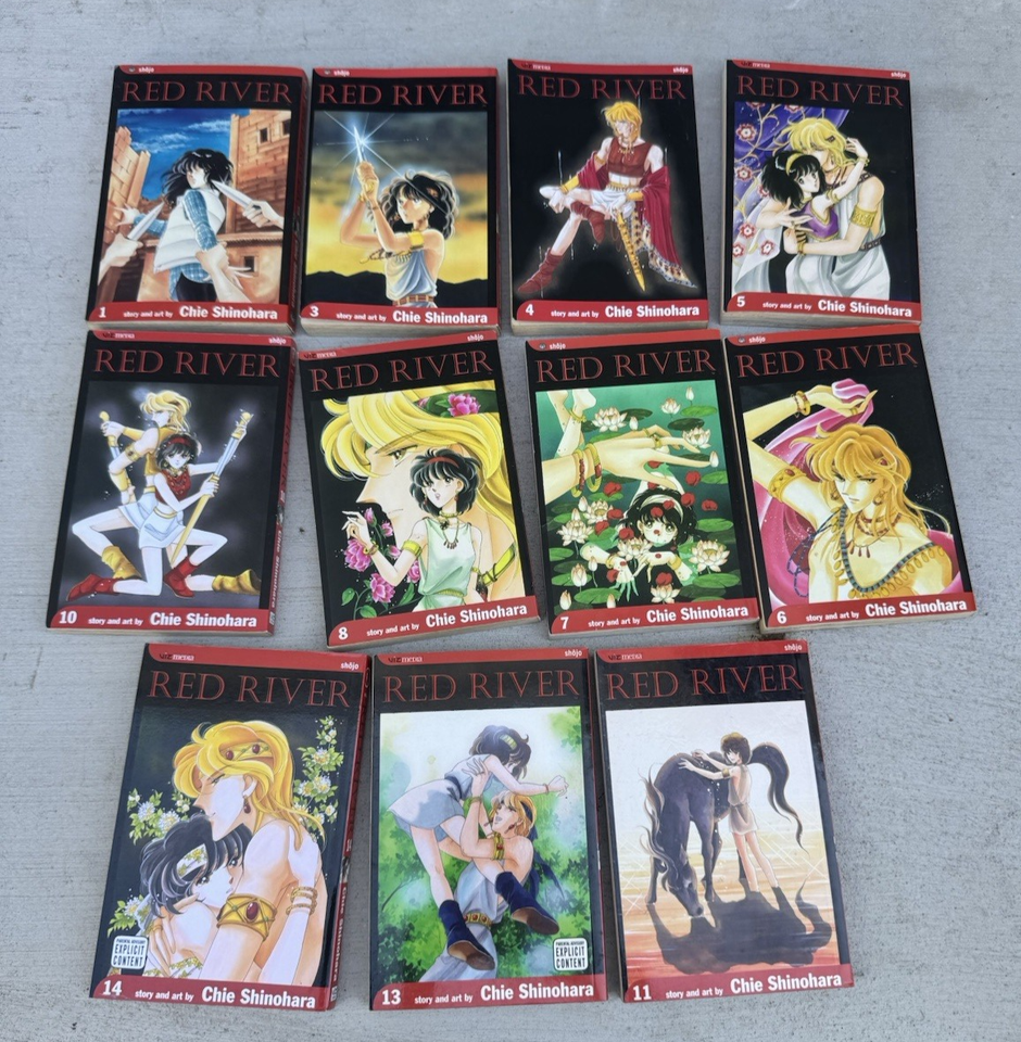 Red River Manga English Lot Vol. 1, 3-8, 10, 11, 13, 14 Set Chie ...