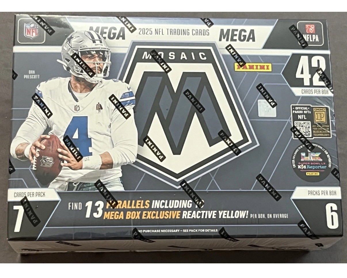 *NEW* 2025 Panini Mosaic NFL Football Mega Box Factory Sealed 🔥🏈 | eBay