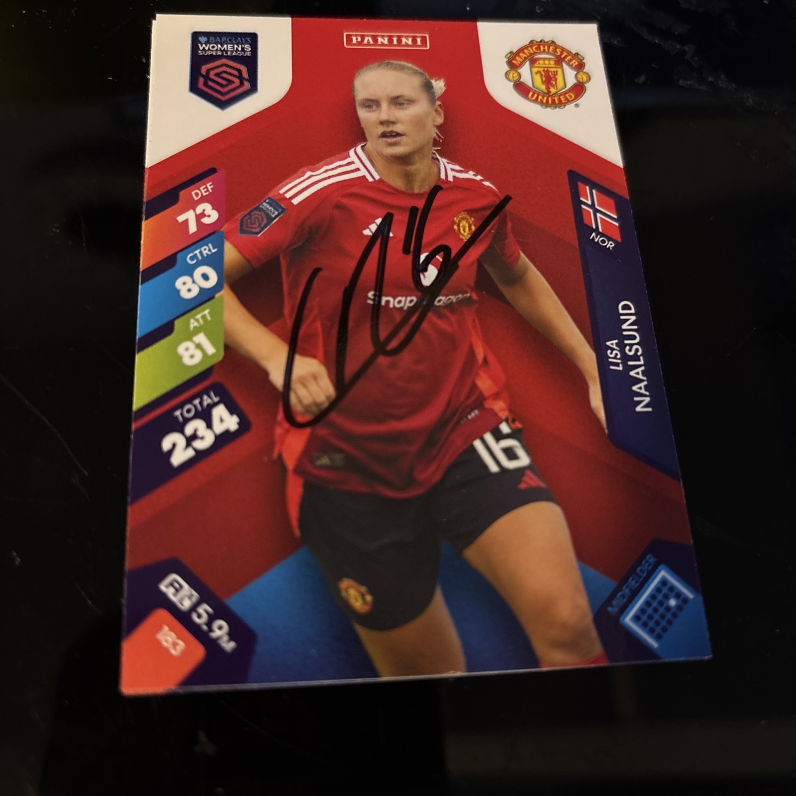 MATCH ATTAX 2025 LISA NAALSUND MANCHESTER UNITED SIGNED. | eBay