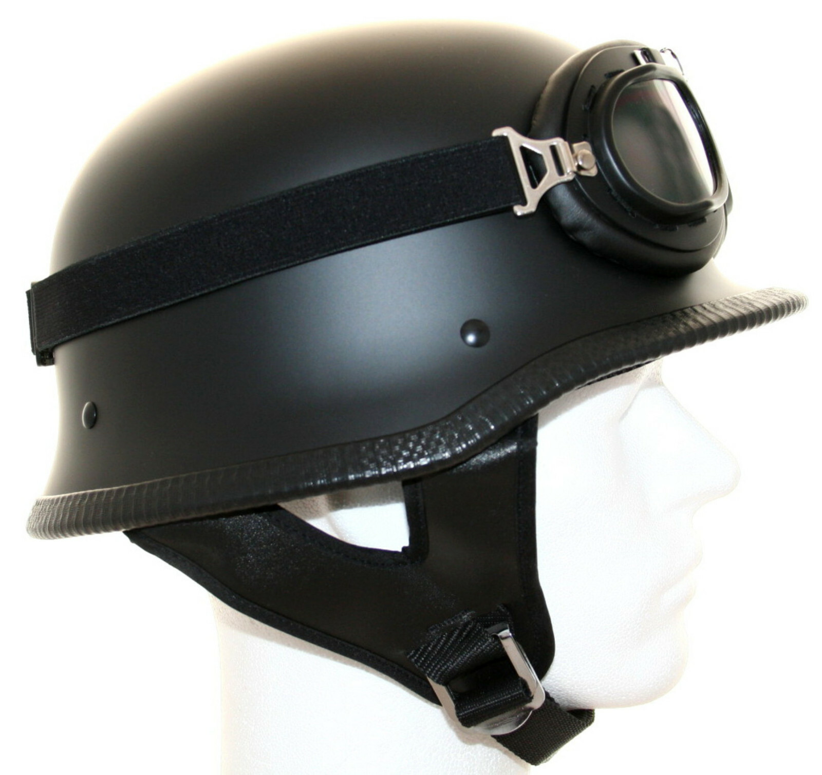 Stahlhelm Wehrmachtshelm mit Brille Motorradhelm Oldtimer Tarn Helm ...