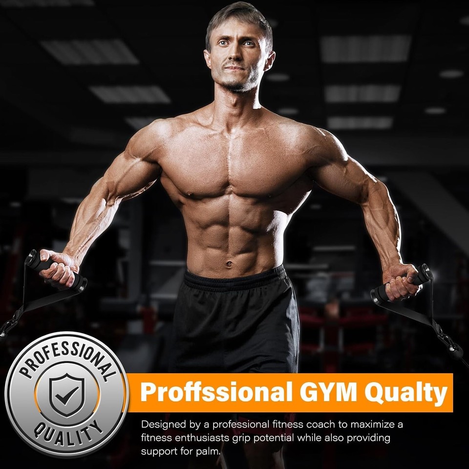 Heavy Duty Exercise Handles, Gym Handles for Cable Machine Attachment ...