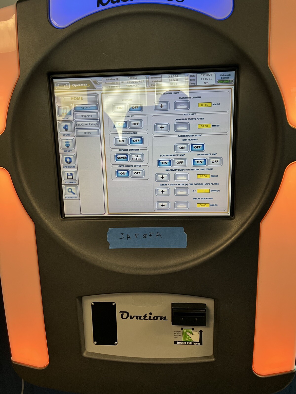 TouchTunes Ovation Wall Mounted Jukebox . Tested Excellent Condition | eBay