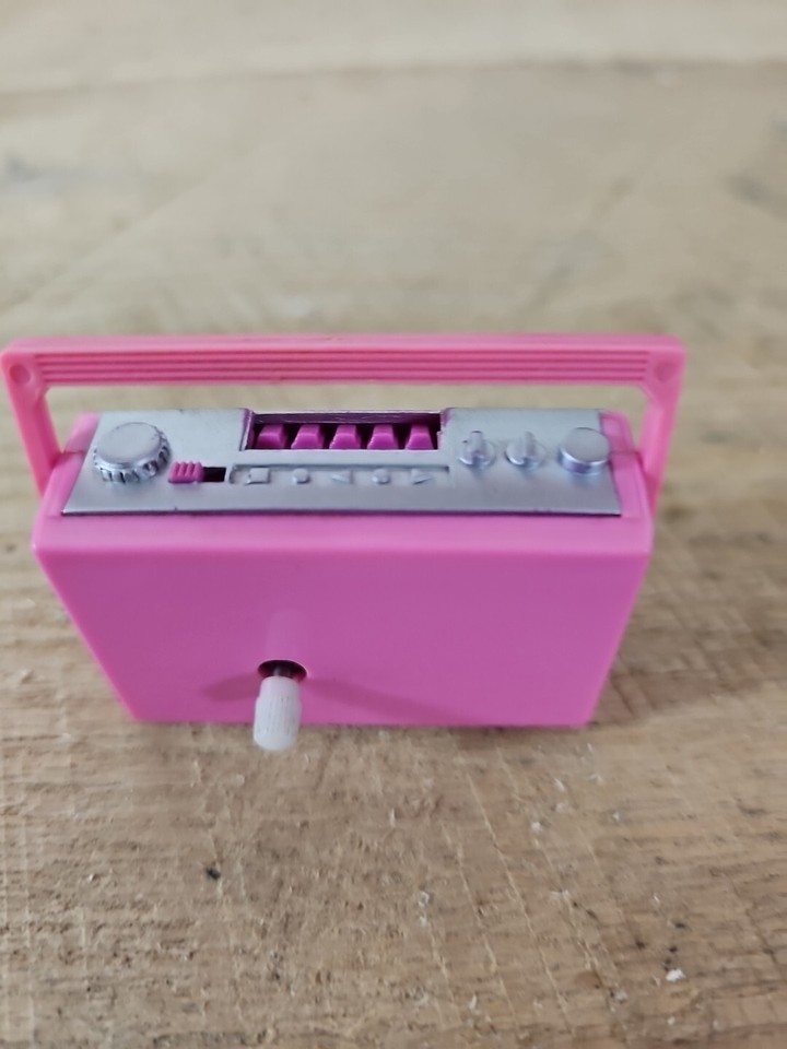 Vintage 80’s Wind Up Barbie Toys Boom Box Radio Winds And Spins CB | eBay