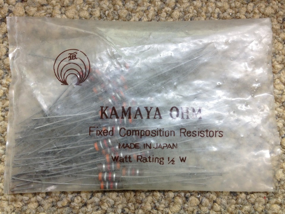 10 Pcs Kamaya 3.9K Ohm 0.5 W Carbon composite Vintage Resistor #NOS# | eBay