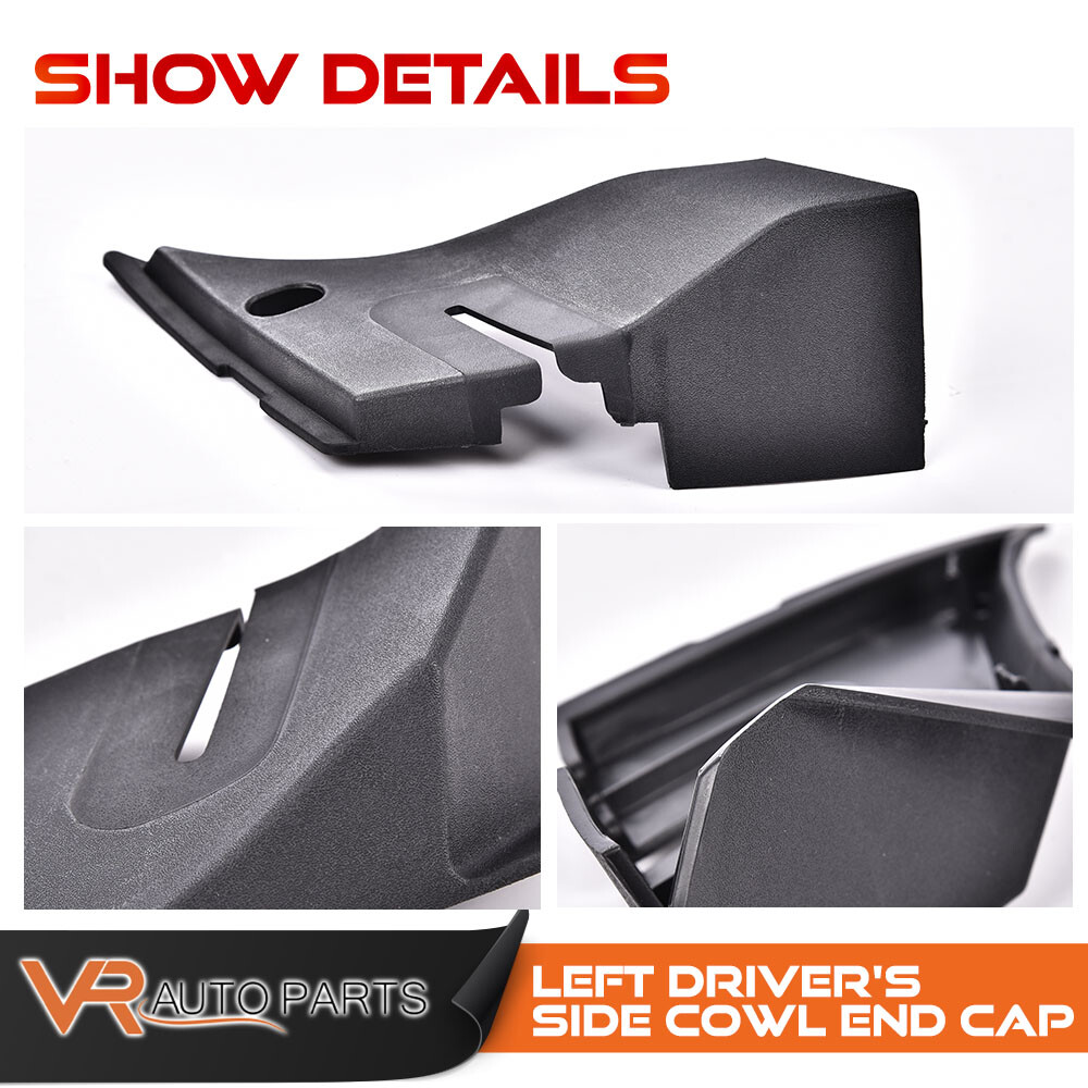Cowl Panel Left & Right End Cap Cover Fit For 2007-2013 Silverado Chevy ...
