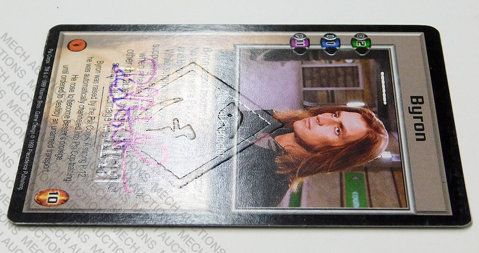 Babylon 5 CCG Psi-Corps Embossed Card Byron Robin Atkin Downes ...