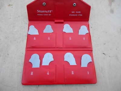 Inspection Gauges - Starrett Radius Gage Set - 2