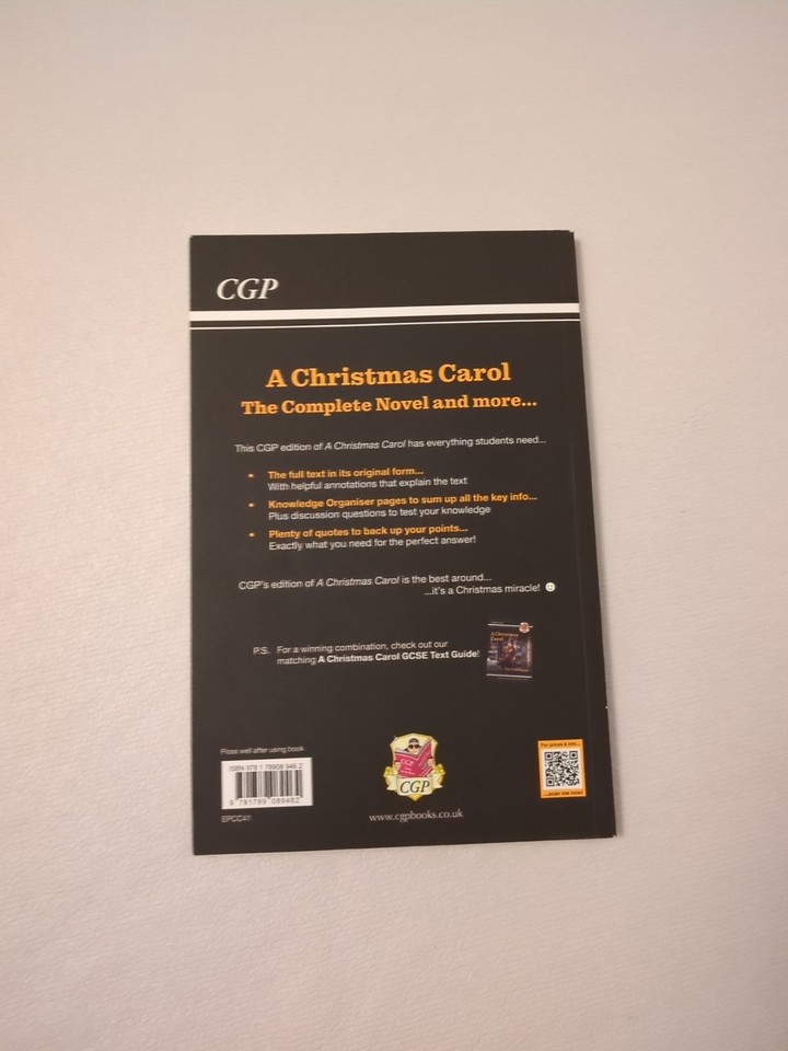 A Christmas Carol By Charles Dickens GCSE English Novel With CGP ...