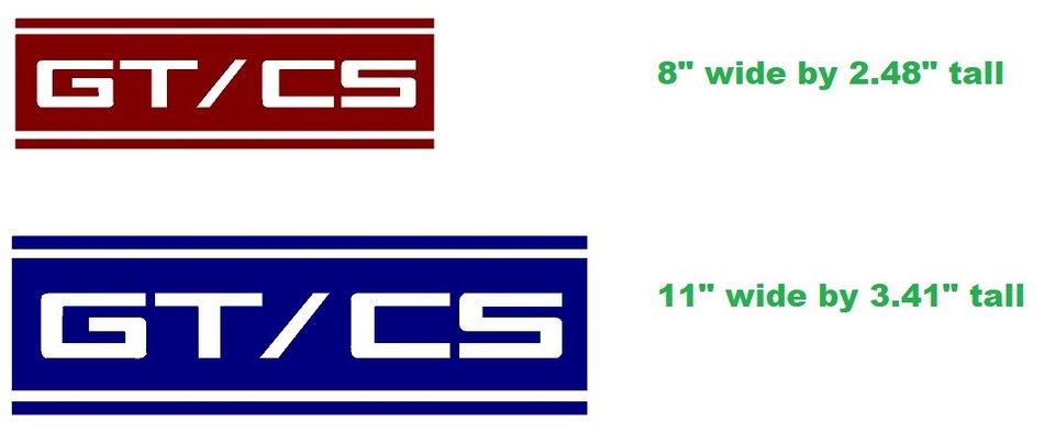 auto120 Ford Mustang GT CS Logo California Special Vinyl Graphic Decal ...
