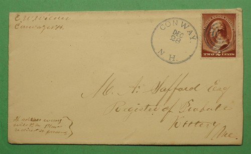 DR WHO 1884 CONWAY NEW HAMPSHIRE NH + LETTER w4803 | eBay