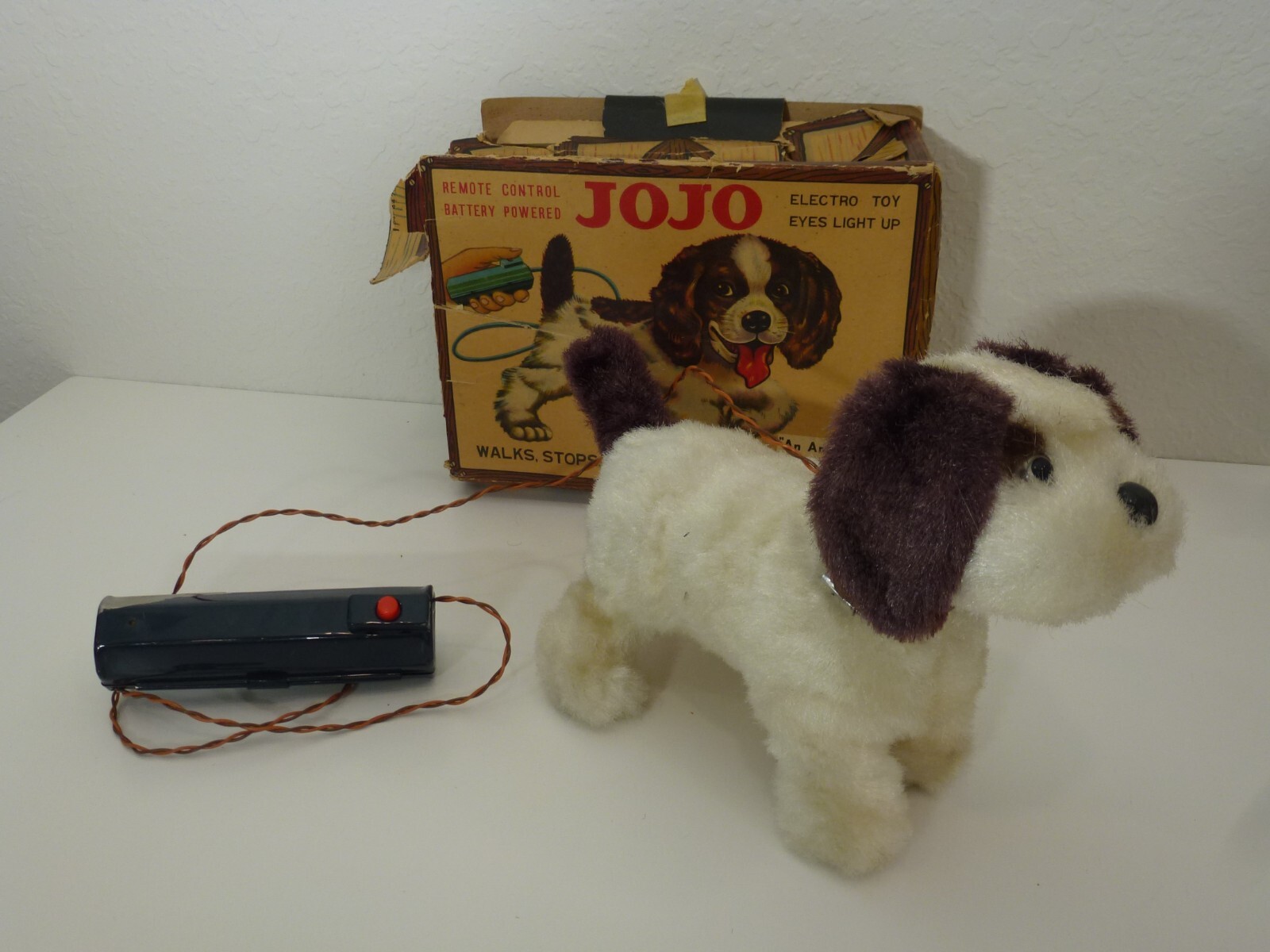 Vintage ALPS JoJo remote control BO puppy with original box - WORKS, SO ...