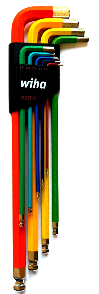 WIHA 66980 9 PIECE MAGIC RING SCREW HOLDING BALL END HEX KEY SET - NEW ...