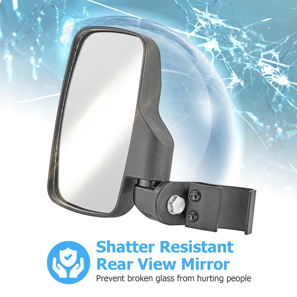 2Pcs Side Rear View Mirrors For Can-Am Defender Maverick Trail 1000 ...