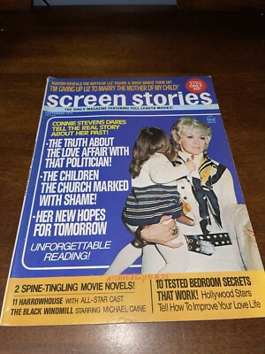 Screen Stories Magazine September 1974 Connie Steven’s | eBay