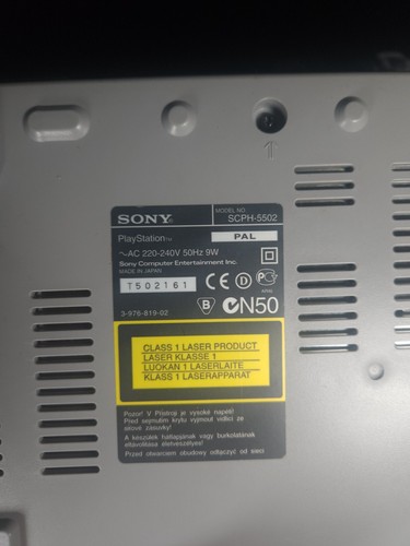 WORKING Sony PlayStation 1 PS1 PAL Game Console Boxed SCPH 5502 MISSING ...
