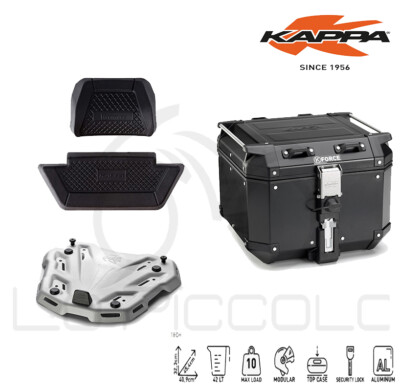 Kappa Aluminum Suitcase KFR420B + Ducati Multistrada 1200 2013 Plate | eBay