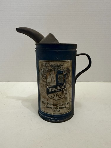 Vintage The Maytag Company Newton Iowa Fuel Mixing Can Tin | eBay